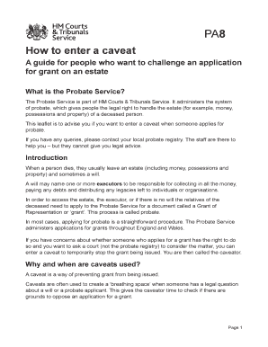 Fillable Online How to enter a caveat Fax Email Print - pdfFiller