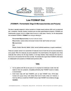 Fillable Online (FODMAP Fermentable Oligo-Di-Monosaccharides and ...
