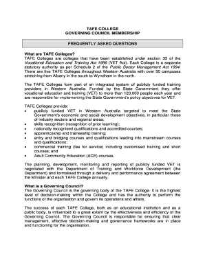 Fillable Online TAFE COLLEGE Fax Email Print - pdfFiller