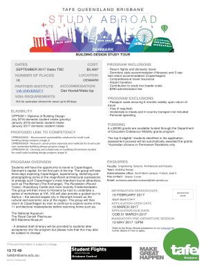 Fillable Online BUILDING DESIGN STUDY TOUR Fax Email Print - pdfFiller