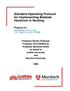 Fillable Online Handover in Nursing Fax Email Print - pdfFiller