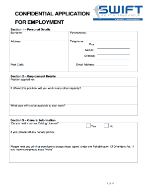 Fillable Online What date will you be available to start work Fax Email ...