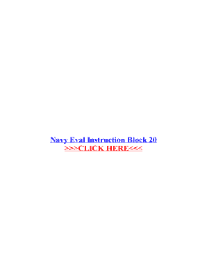 Fillable Online Navy Eval Instruction Block 20 Fax Email Print - pdfFiller