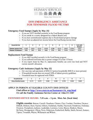 Fillable Online DHS EMERGENCY ASSISTANCE Fax Email Print - pdfFiller