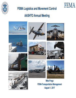 Fillable Online FEMA Logistics and Movement Control Fax Email Print ...