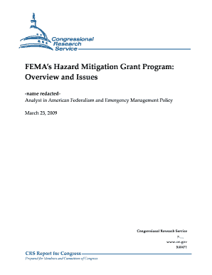 Fillable Online FEMAs Hazard Mitigation Grant Program: Fax Email Print ...