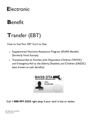 Fillable Online How to Use Your EBT Card to Get: Fax Email Print ...