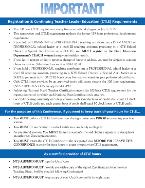 Fillable Online The 100 hour CTLE requirement, every five years ...