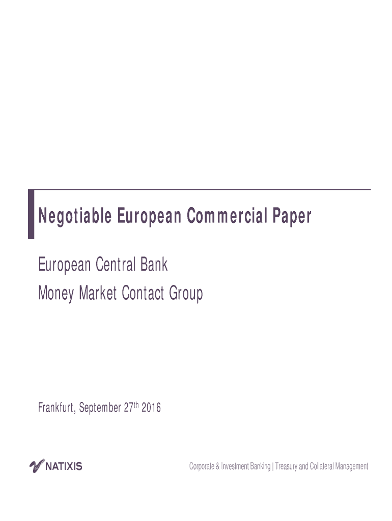 Fillable Online Negotiable European Commercial Paper Fax Email Print ...