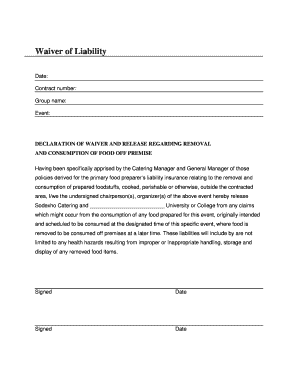Fillable Online DECLARATION OF WAIVER AND RELEASE REGARDING REMOVAL Fax ...