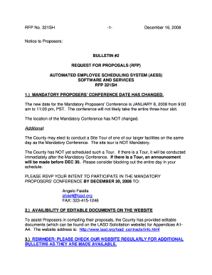 Fillable Online Notice to Proposers: Fax Email Print - pdfFiller