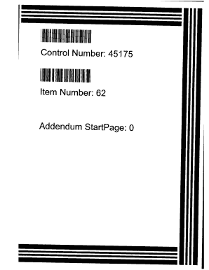 Fillable Online Control Number : 45175 Fax Email Print - pdfFiller
