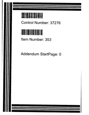 Fillable Online Control Number : 37276 Fax Email Print - pdfFiller