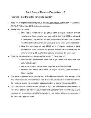 Fillable Online BankBazaar Deals December 17 Fax Email Print - pdfFiller
