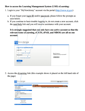 Fillable Online How to access the Learning Management System (LMS ...