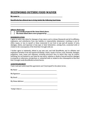 Fillable Online Application & Guidelines for Food Waiver Request - ASU ...