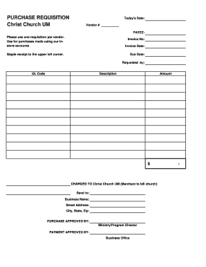Fillable Online Christ Church UM Fax Email Print - pdfFiller