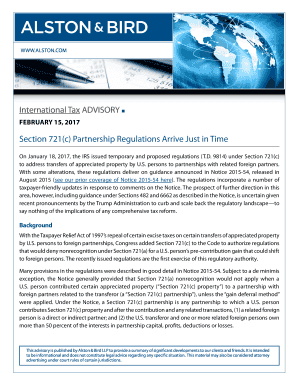 Fillable Online Section 721(c) Partnership Regulations Arrive Just in ...