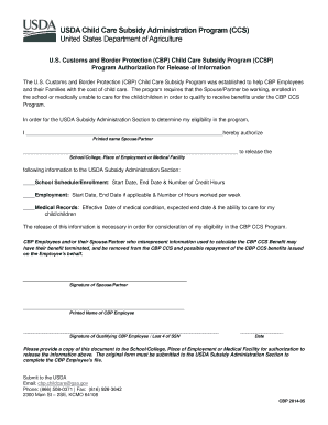 Cbp Child Care Subsidy - Fill Online, Printable, Fillable, Blank ...