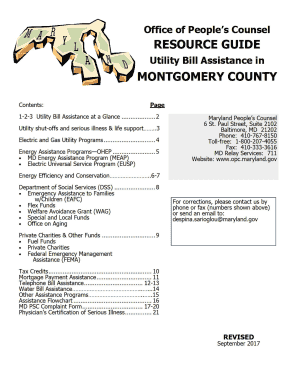 Fillable Online Limited-income customers may be eligible for Maryland ...