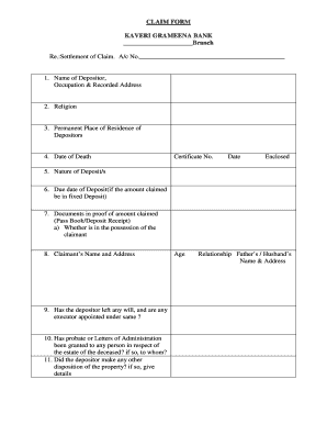 Fillable Online :Settlement of Claim Fax Email Print - pdfFiller
