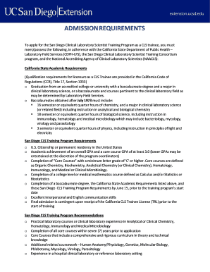 Fillable Online To apply for the San Diego Clinical Laboratory ...