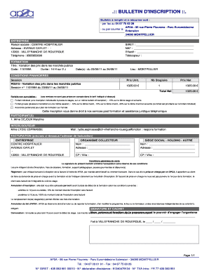 Fillable Online Bulletin remplir et retourner soit : Fax Email Print - pdfFiller