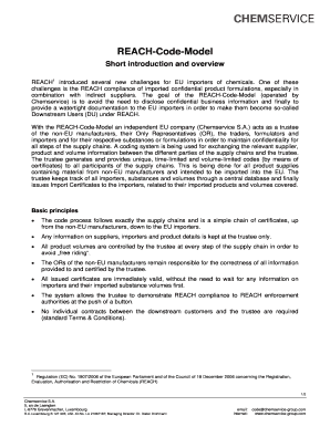 Fillable Online REACH-Code-Model Fax Email Print - pdfFiller