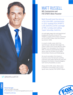 Fillable Online MATT RUSSELL Fax Email Print - pdfFiller