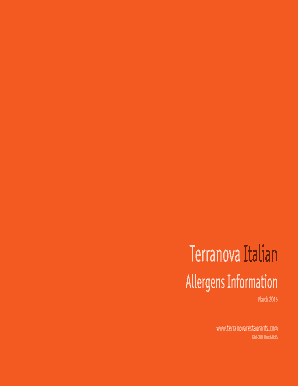 Fillable Online Terranova Italian Fax Email Print - pdfFiller