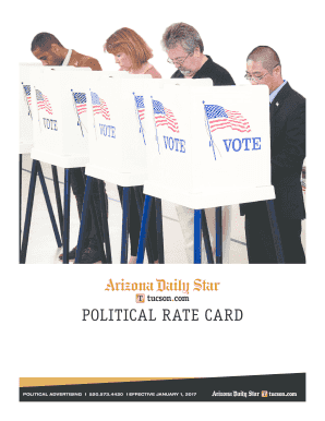 Fillable Online POLITICAL RATE CARD Fax Email Print - pdfFiller