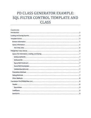 Fillable Online PD CLASS GENERATOR EXAMPLE: Fax Email Print - pdfFiller