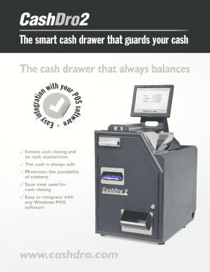 Fillable Online The smart cash drawer that guards your cash Fax Email ...