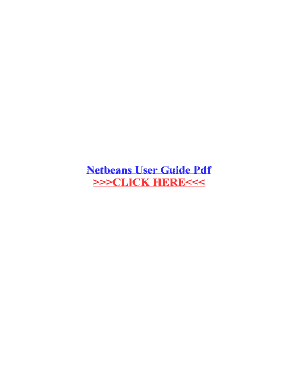 Fillable Online Netbeans User Guide Pdf Fax Email Print - pdfFiller