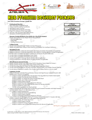 Fillable Online New HDB Premium/Design & Build Flat Fax Email Print ...