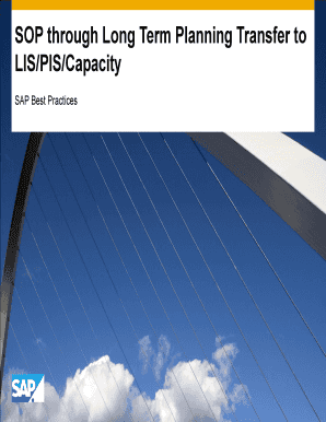 Fillable Online SOP through Long Term Planning Transfer to Fax Email ...