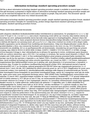 Fillable Online information technology standard operating procedure ...
