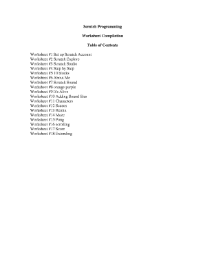 Fillable Online Worksheet Compilation Fax Email Print - pdfFiller