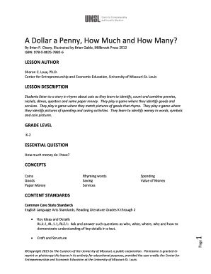 Fillable Online A Dollar a Penny, How Much and How Many Fax Email Print ...
