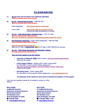 Fillable Online Act 24 Arrest and Conviction Form (attached separately ...