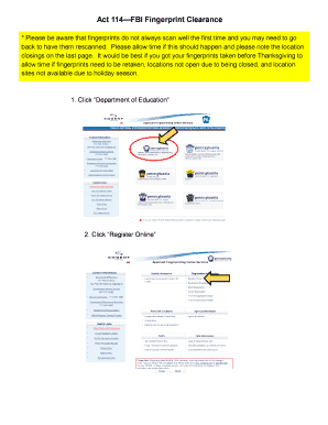 Fillable Online ACT 33 PENNSYLVANIA CHILD ABUSE CLEARANCE INFORMATION ...
