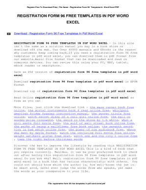 Fillable Online Register Free To Download Files File Name ...