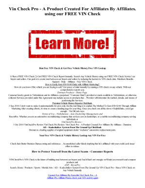 Fillable Online using our FREE VIN Check Fax Email Print - pdfFiller