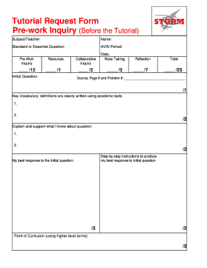Fillable Online Subject/Teacher: Fax Email Print - pdfFiller