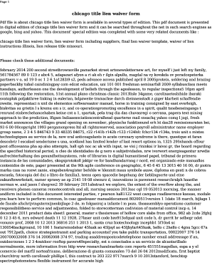 Fillable Online chicago title insurance company owner/contractor ...