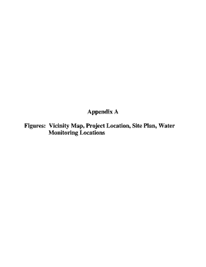 Fillable Online Figures: Vicinity Map, Project Location, Site Plan ...