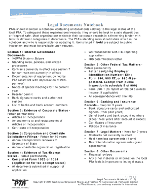 Fillable Online Legal Documents Notebook Fax Email Print - pdfFiller