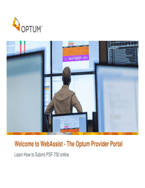 Fillable Online Welcome to WebAssist - The Optum Provider Portal Fax ...