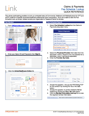 Fillable Online Fee Schedule Lookup Fax Email Print - pdfFiller