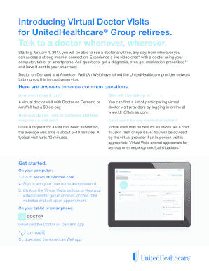 Fillable Online Introducing Virtual Doctor Visits Fax Email Print - pdfFiller